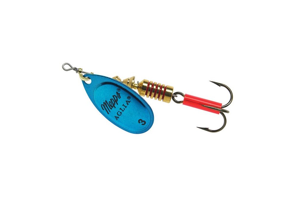 Mepps Aglia Platinum Bleu / Argent Size 4 Lure